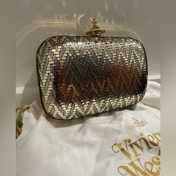 Vivienne Westwood | Bags | Vivienne Westwood Clutch Grace Gold | Poshmark